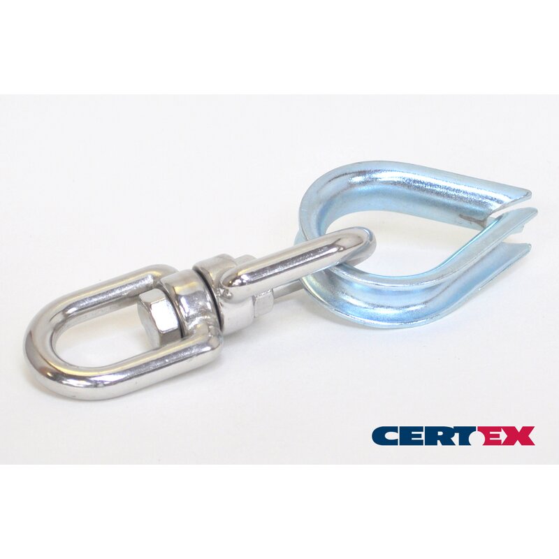 Stainless steel eye eye swivel | Certex UK