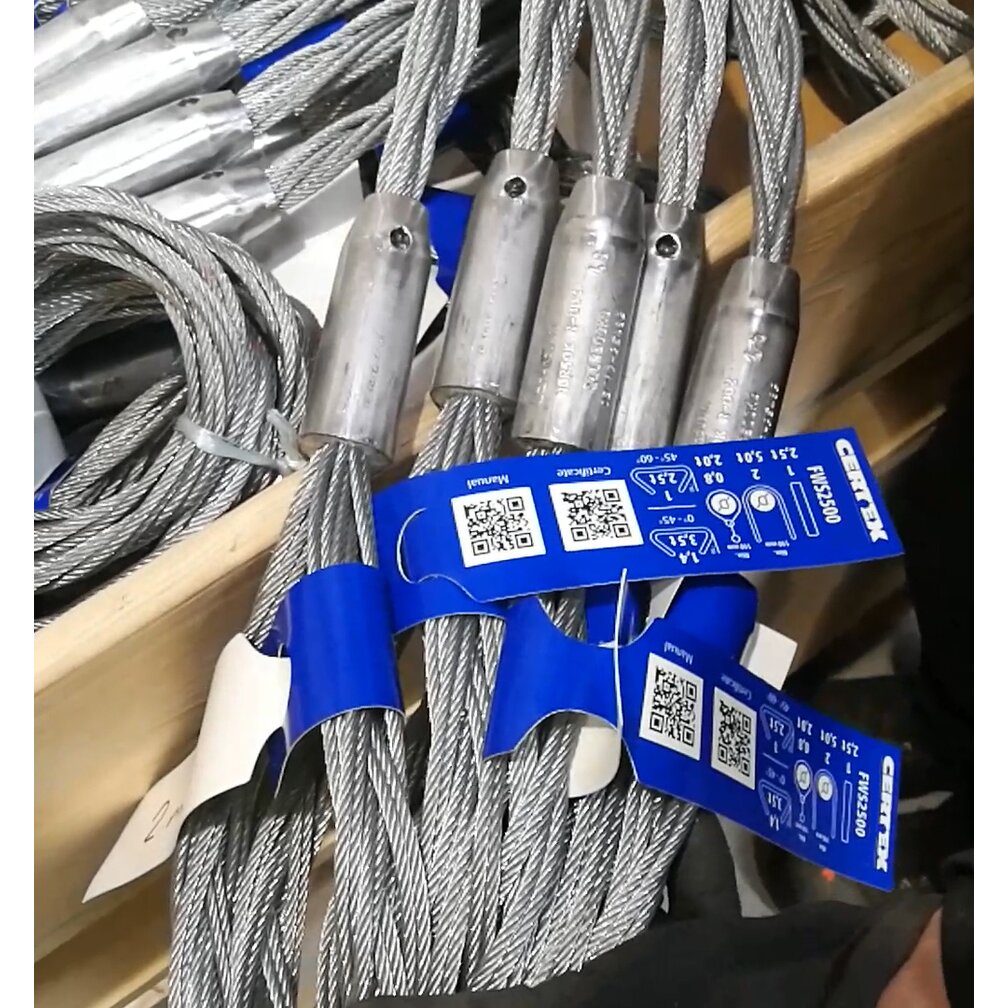 Flat braided wire slings FWS series | Certex UK
