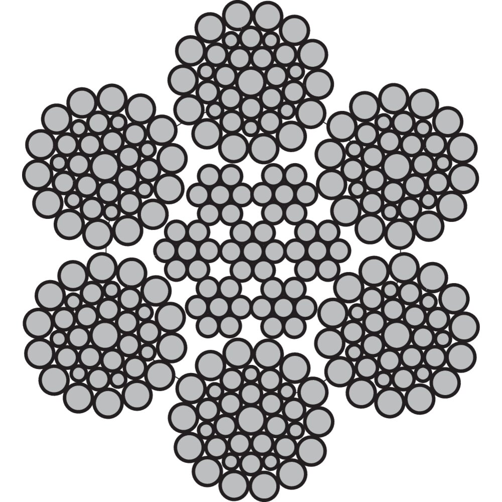 6x36WS-IWRC - Steel wire rope, lifting wire | Certex UK